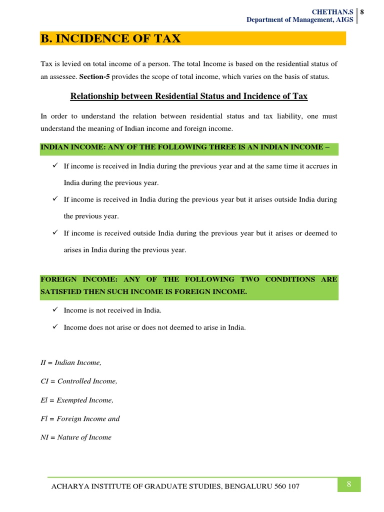IT-1 Unit-3 Part-B Notes | Download Free PDF | Income | Taxes IT-1 Unit-3 Part-B Notes | Download Free PDF | Income | Taxes