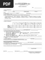 Rule 1020 Form (DOLE Registry of Establishment) | PDF