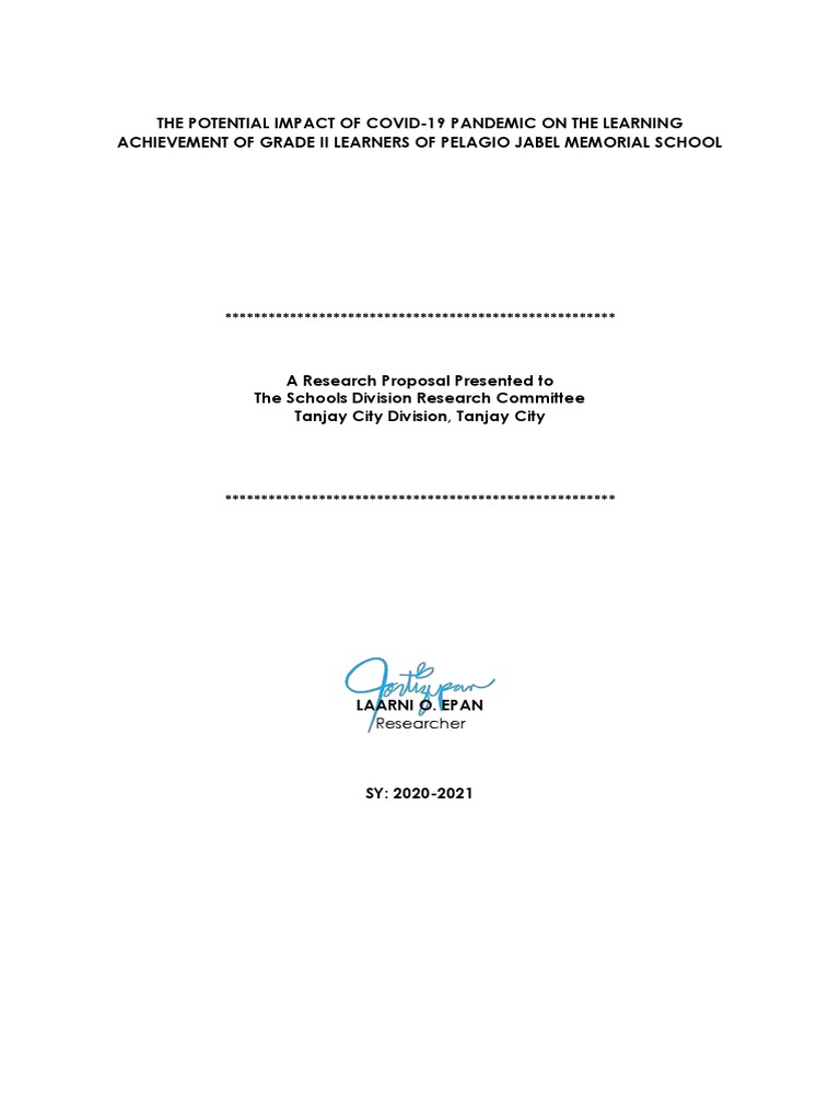 Action Research-Laarni O. Epan | PDF | Learning | Modularity