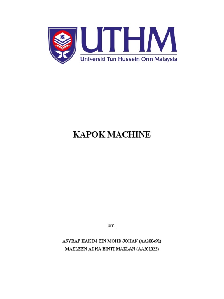 Kapok Machine Project Report | PDF | Career & Growth | Business