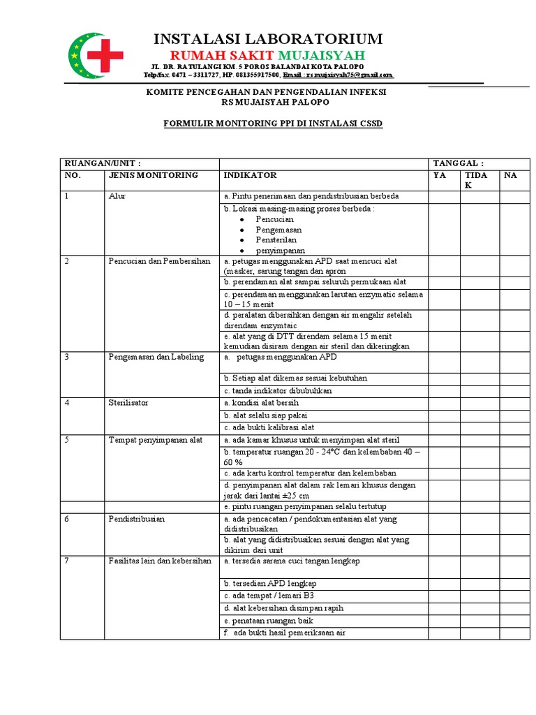 Form Ceklis IMUNOCOMPROMISE | PDF
