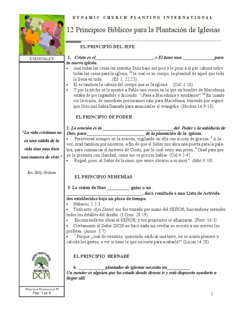 ST02CPE SH 12 Principios Biblicos para La Plantacion de Igle | PDF ...