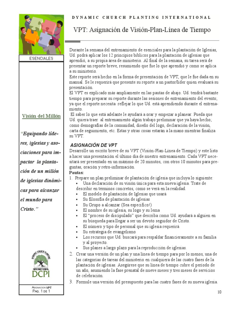 ST06CPE SH VPT Vision Plan Linea de Tiempo | PDF