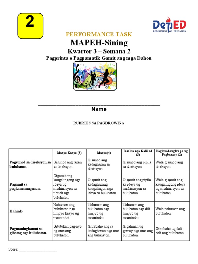 Performance Task Module 5 6 Pdf