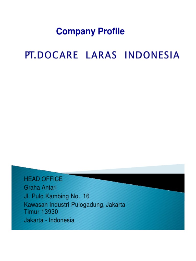 Docare Company Profile 2021 | PDF | Hygiene