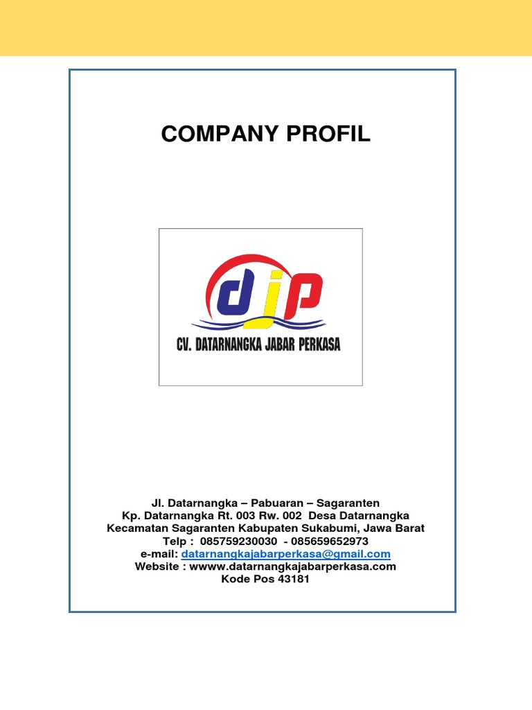 Profil Company CV DJP | PDF