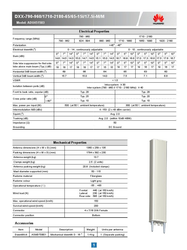 ADU451503 - 1.6.1 - 14 - 65 - XXP ELB WB - Datasheet | PDF | Decibel | Electrical Engineering