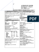 Ficha Técnica Acrolon 218 HS | PDF | Acero | Pintar