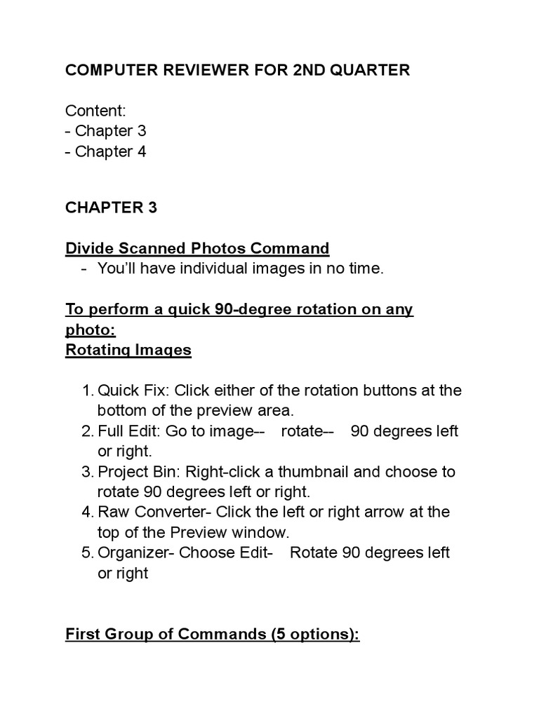 Computer Reviewer For 2ND Quarter | PDF | Window (Computing) | Color