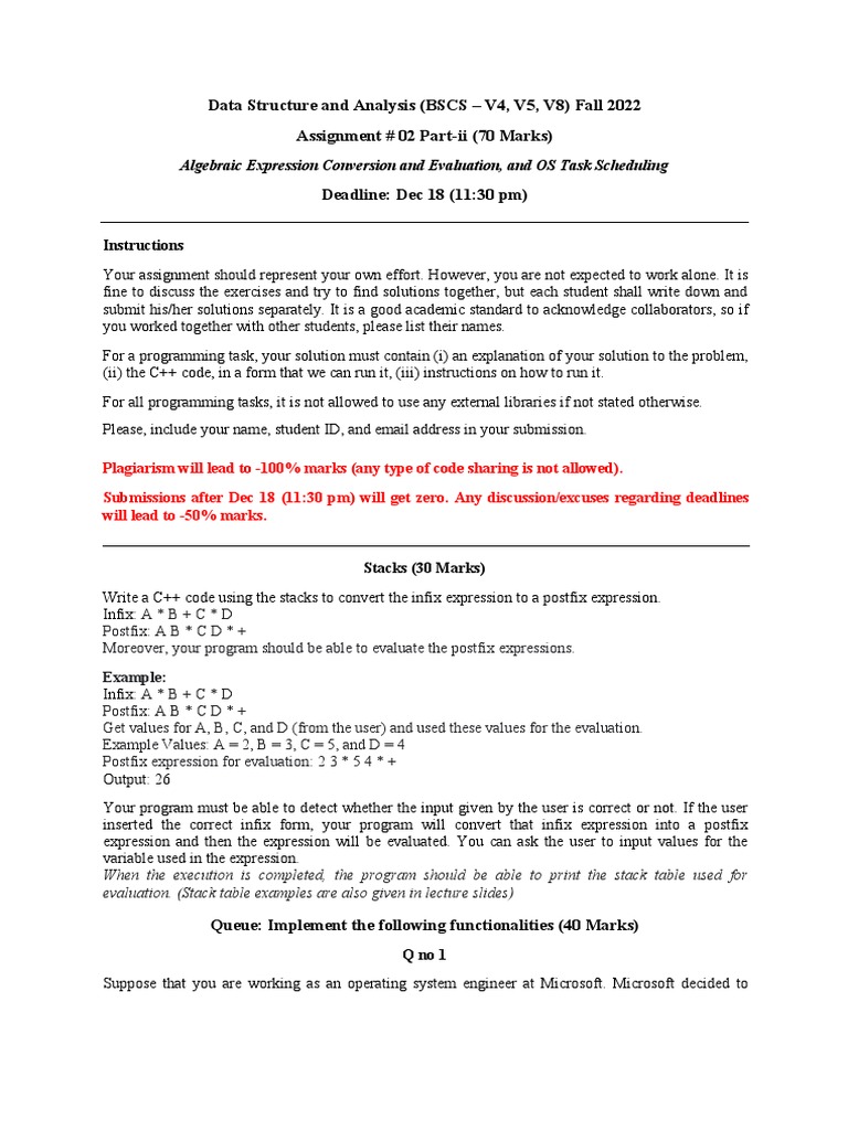 Assignment#02 Dsa | PDF | Computer Program | Programming