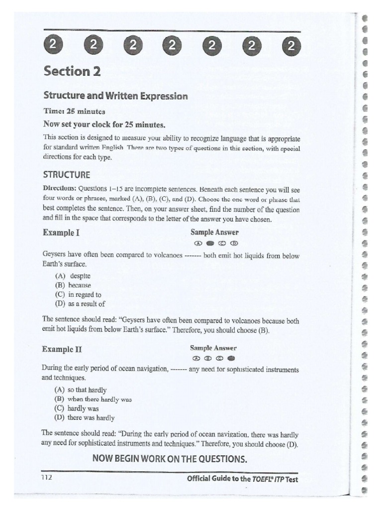 Structure and Written Expression | PDF