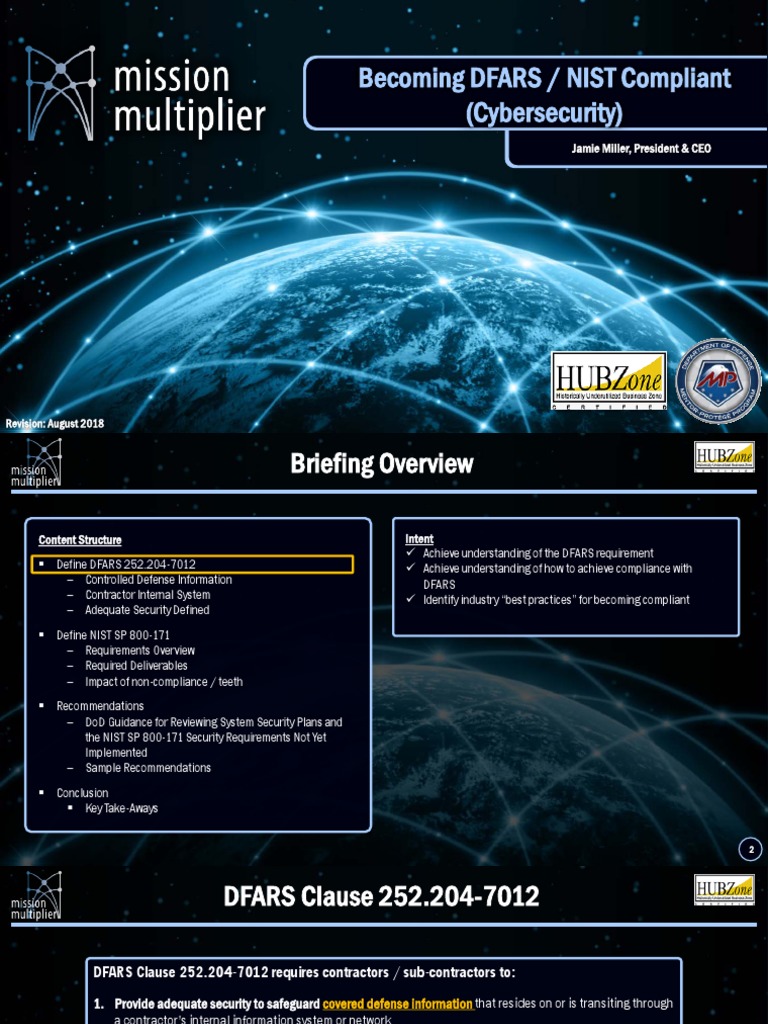 Becoming Dfars Nist Compliant | PDF | Classified Information ...