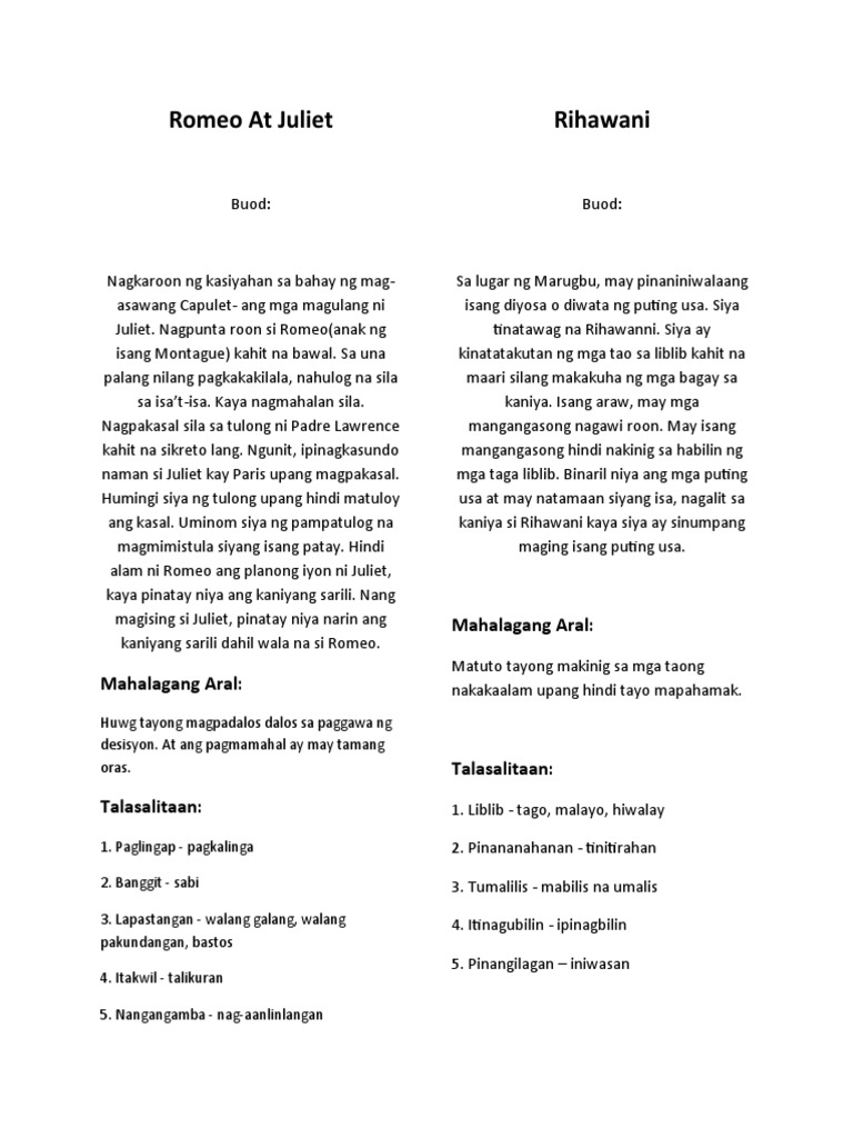 Romeo at Juliet | PDF