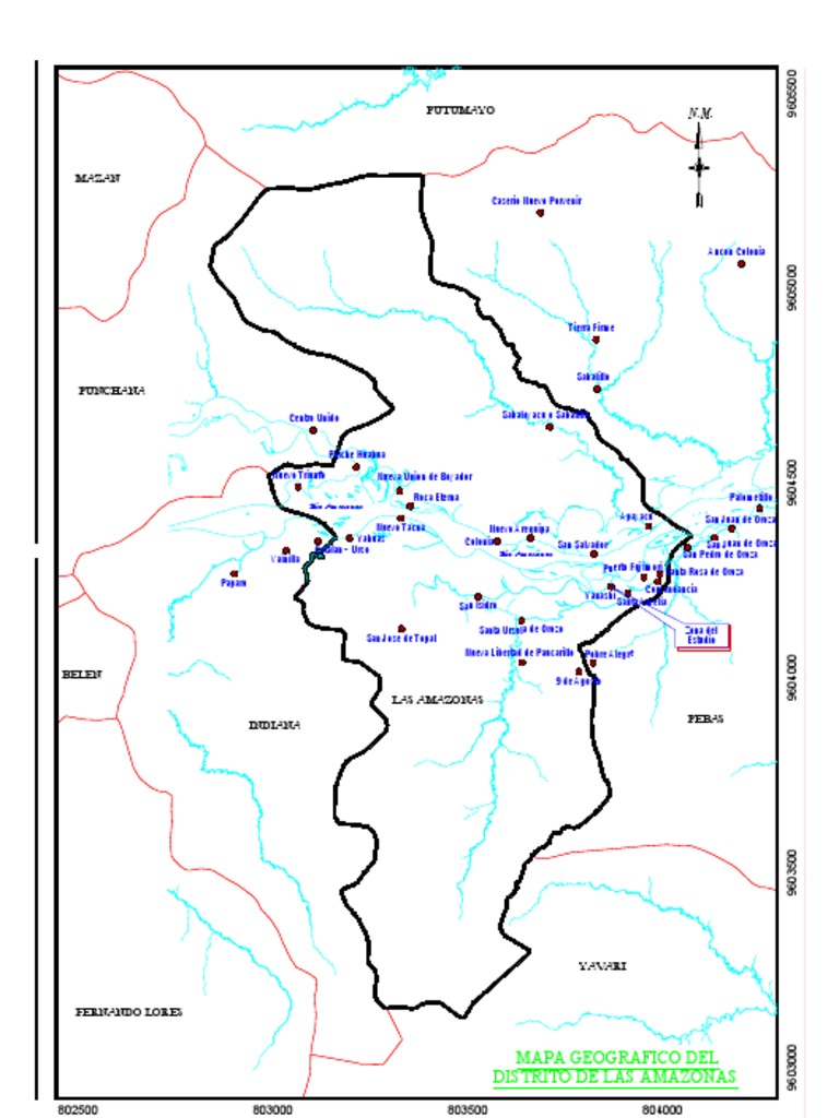 Mapa Geográfico del Distrito Amazonas | PDF