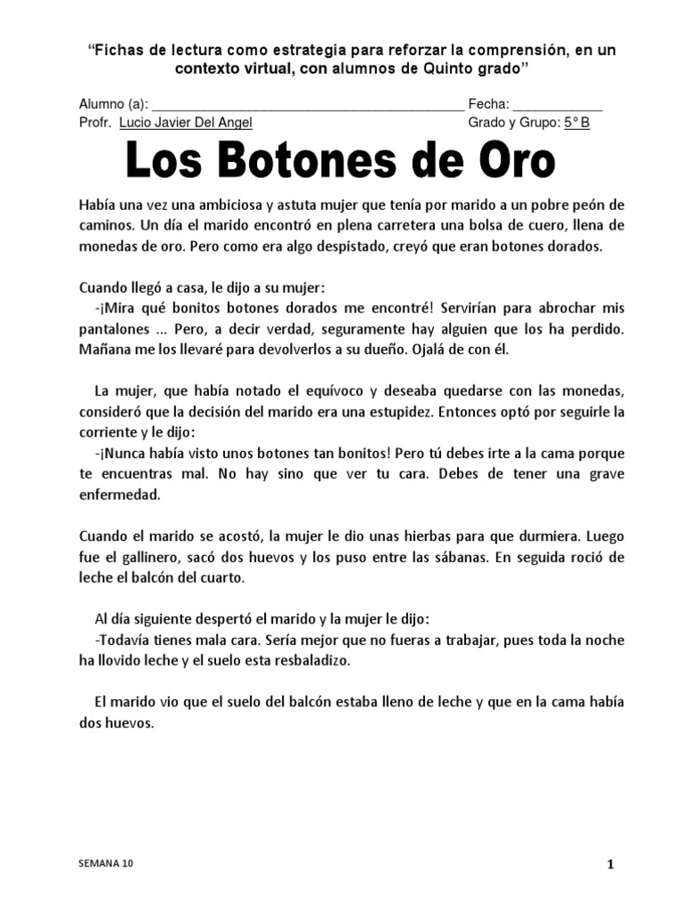 Los Botones de Oro | PDF
