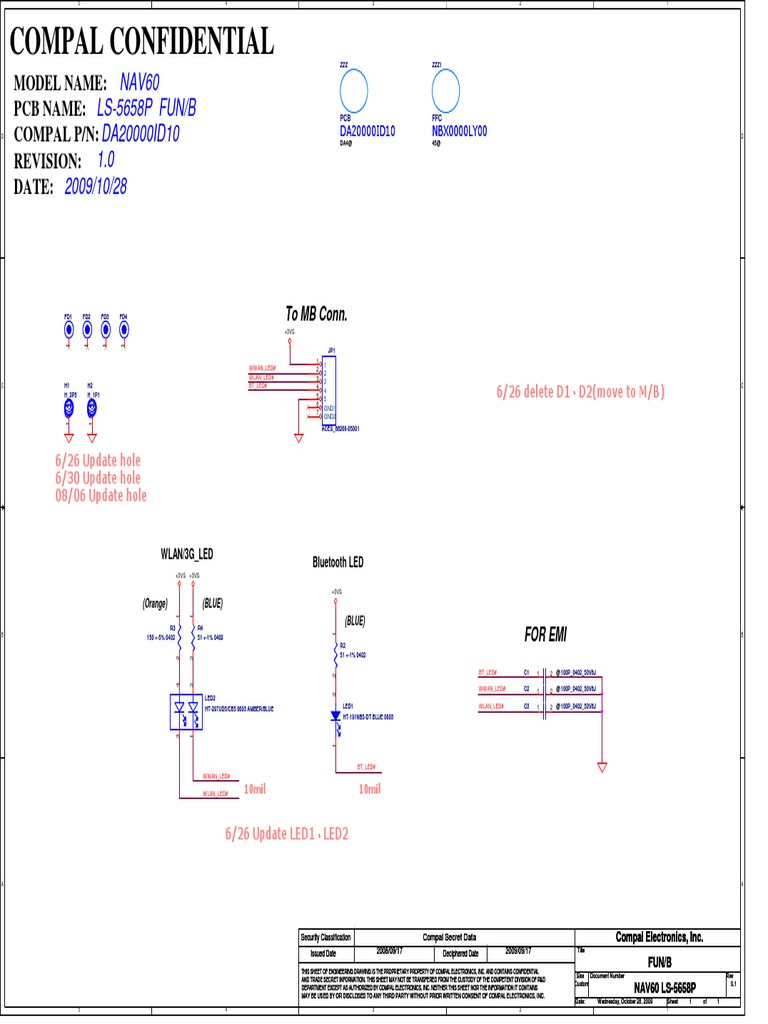 Compal LS-5658P r10 Fun Board | PDF | Privacy | Computing