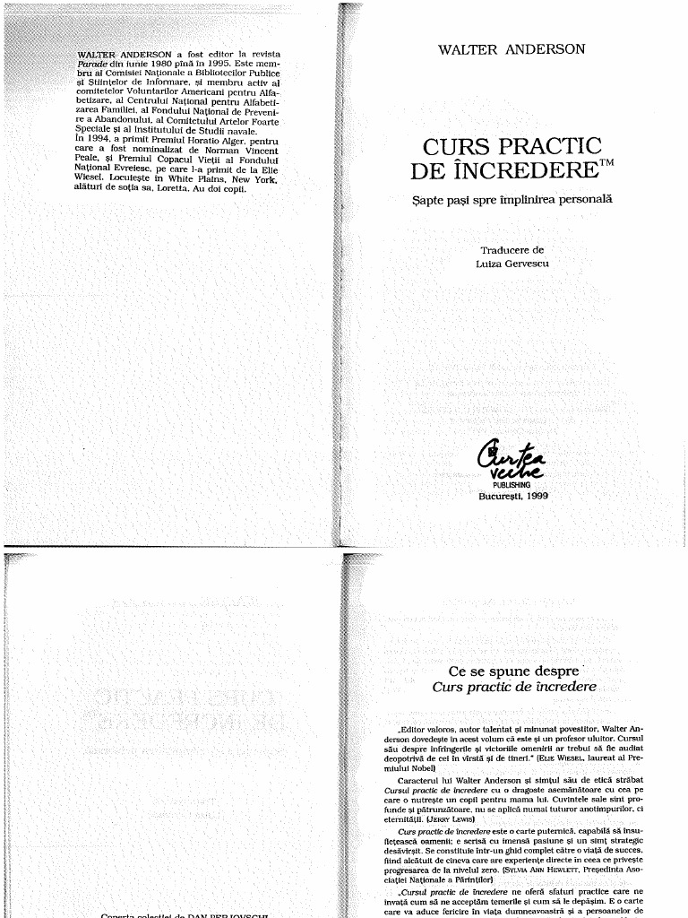 Curs Practic de Incredere | PDF