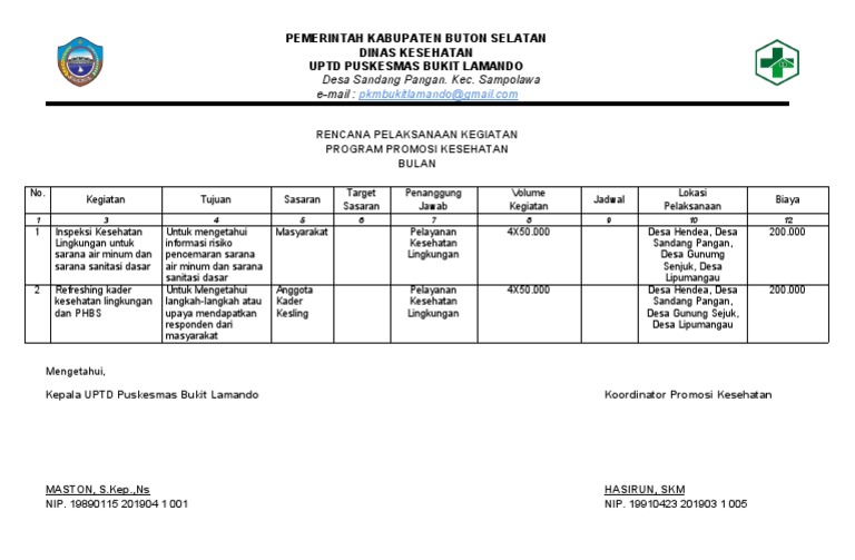 RPK Bulanan | PDF | Kesehatan Holistik