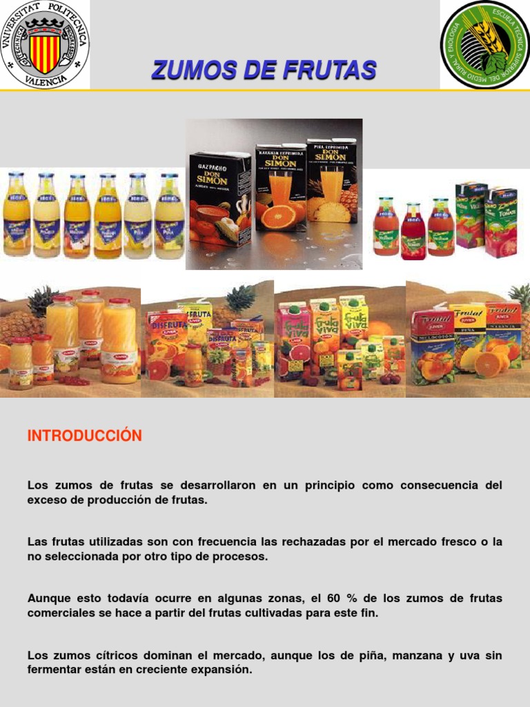 Introduccion Zumos | PDF | Agua | Filtración