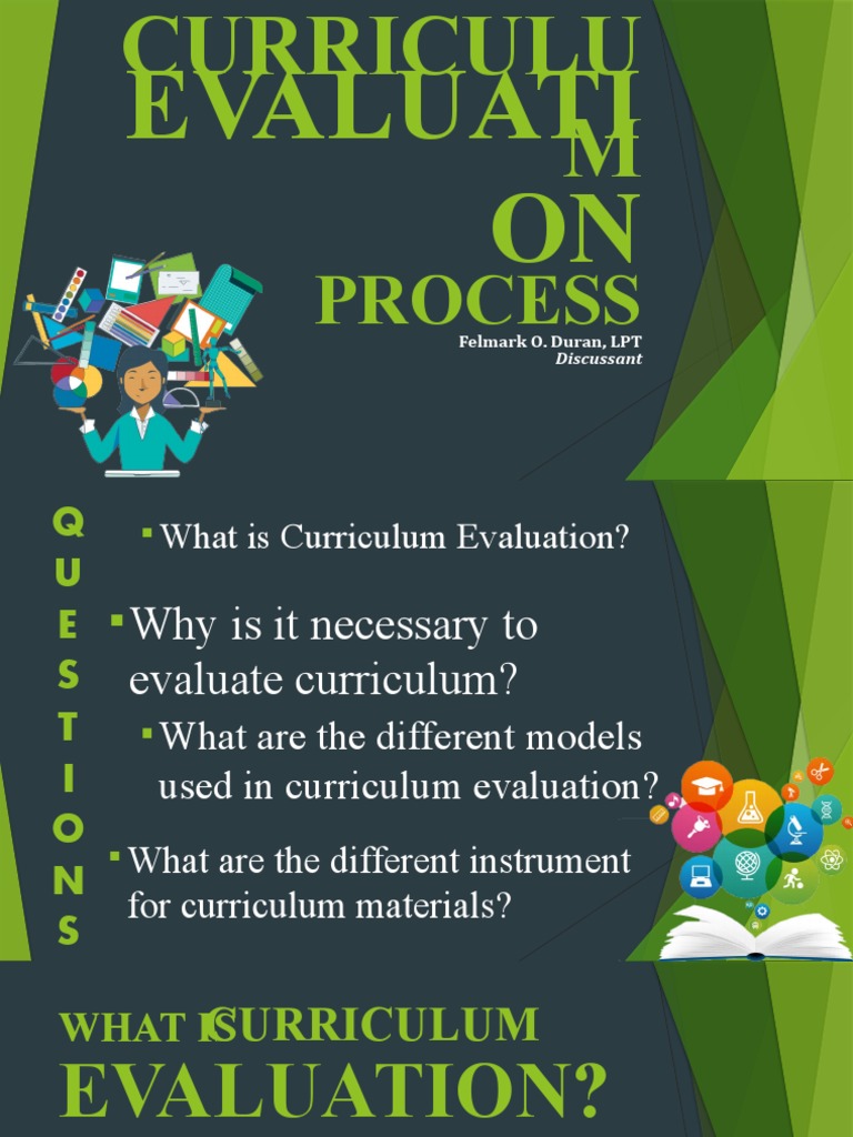 Curriculum Evaluation Process | PDF | Curriculum | Educational Assessment