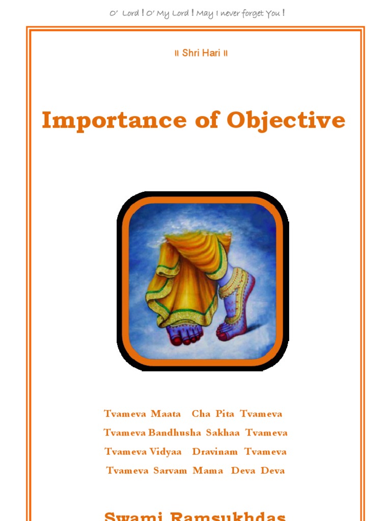 Importance of Objective | PDF | Spiritual Practice | God