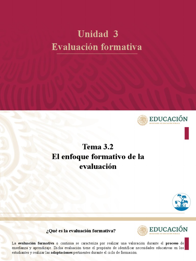 Tema 32 El Enfoque Formativo De La Evaluación Pdf Evaluación 0048