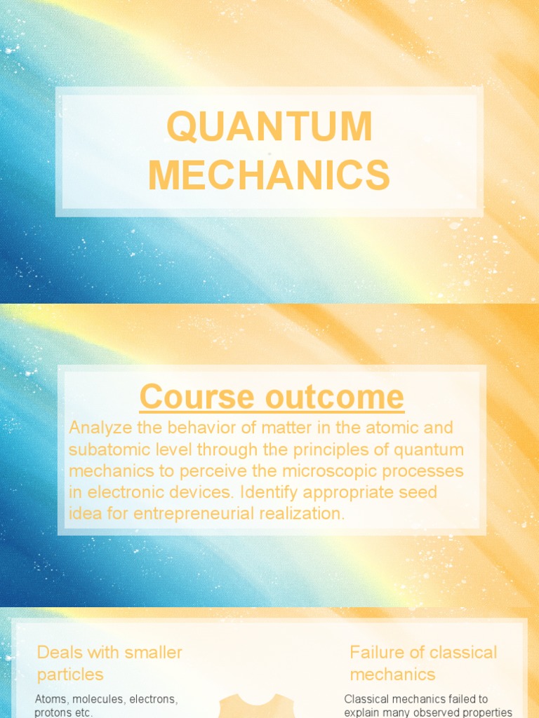 Quantum Mechanics | PDF | Quantum Mechanics | Schrödinger Equation