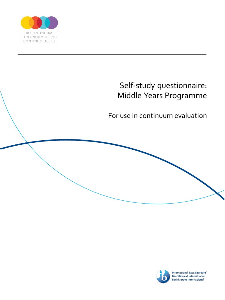 MYP Self Study Questionnaire | PDF | Educational Assessment | Curriculum