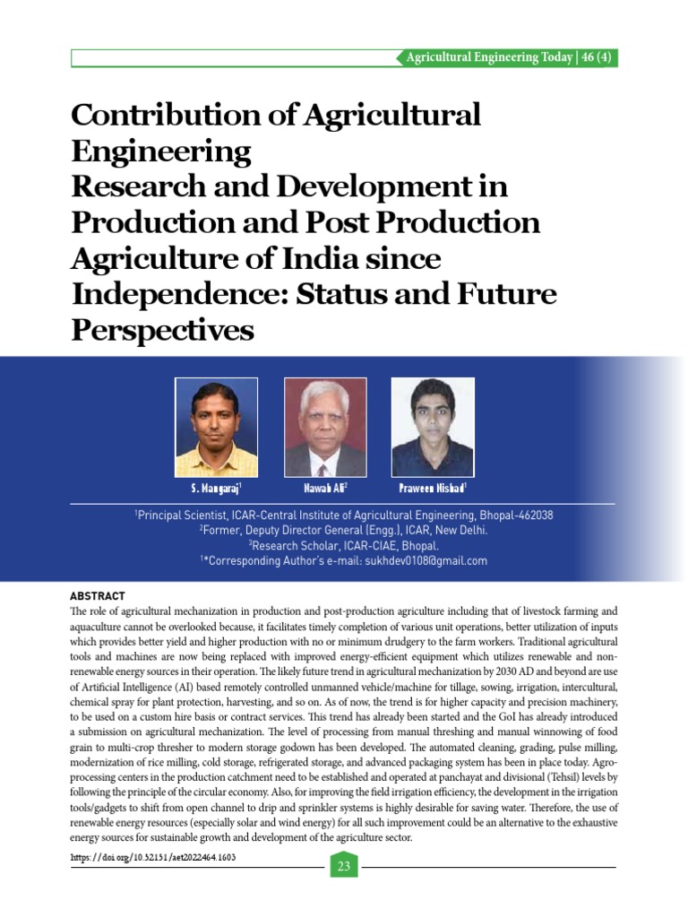 AET-Jan 2023-Paper | Download Free PDF | Agriculture | Irrigation