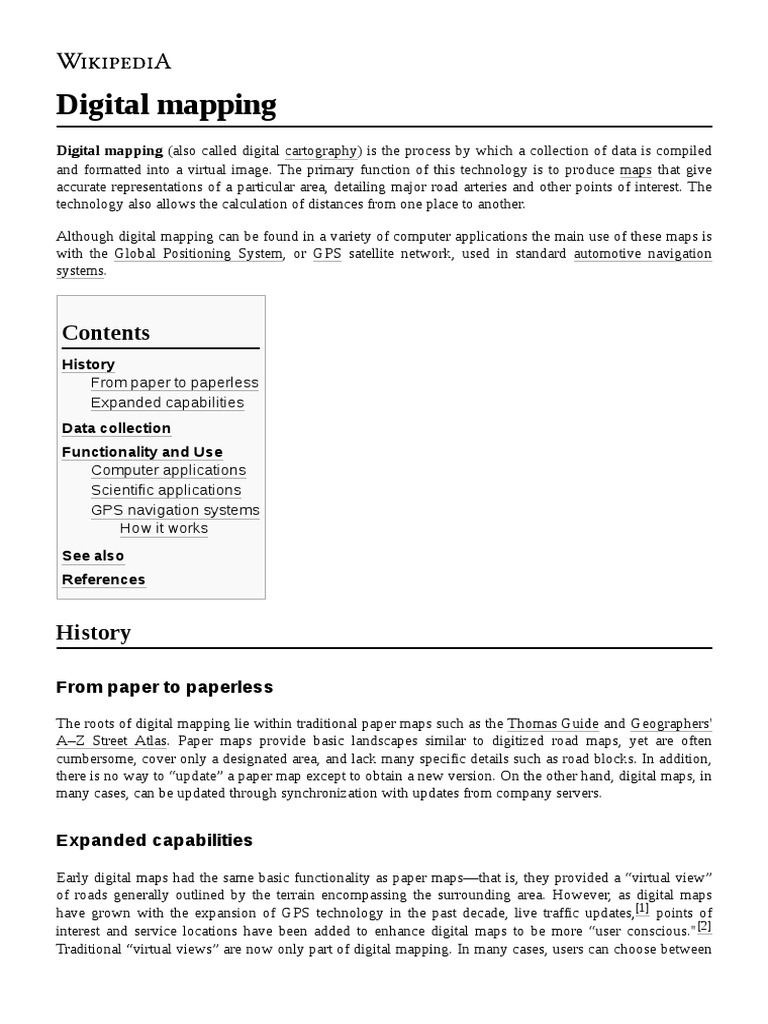 Digital Mapping | PDF | Computing | Earth Sciences