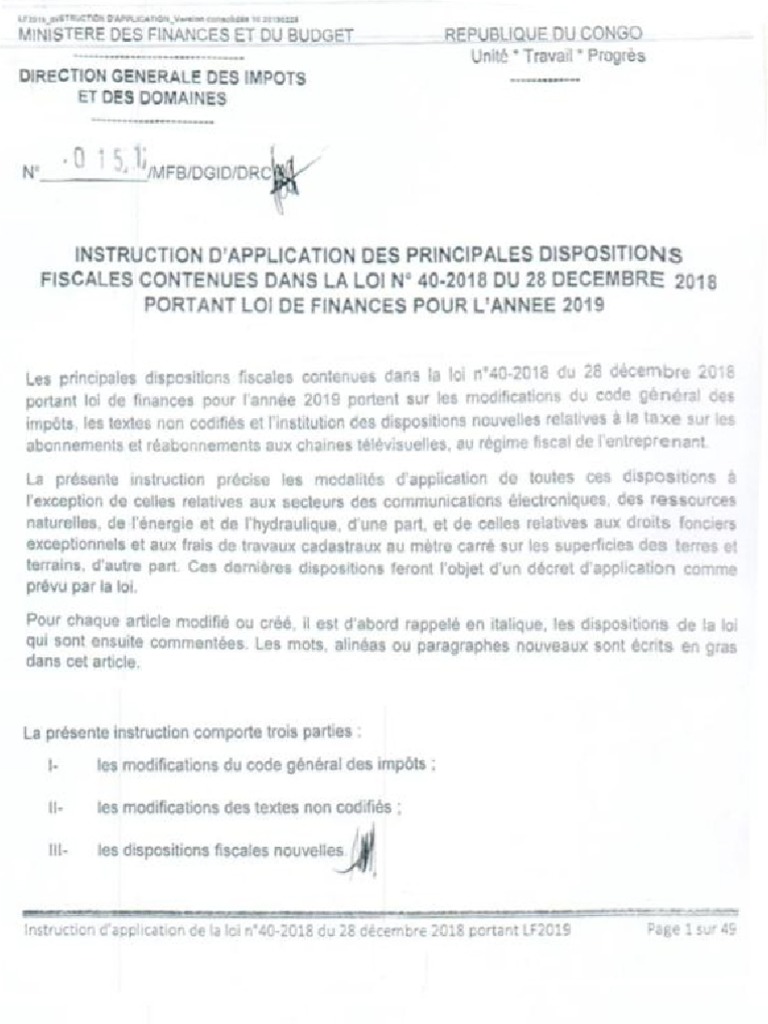 Instruction DGID LF 2019 (R) | PDF