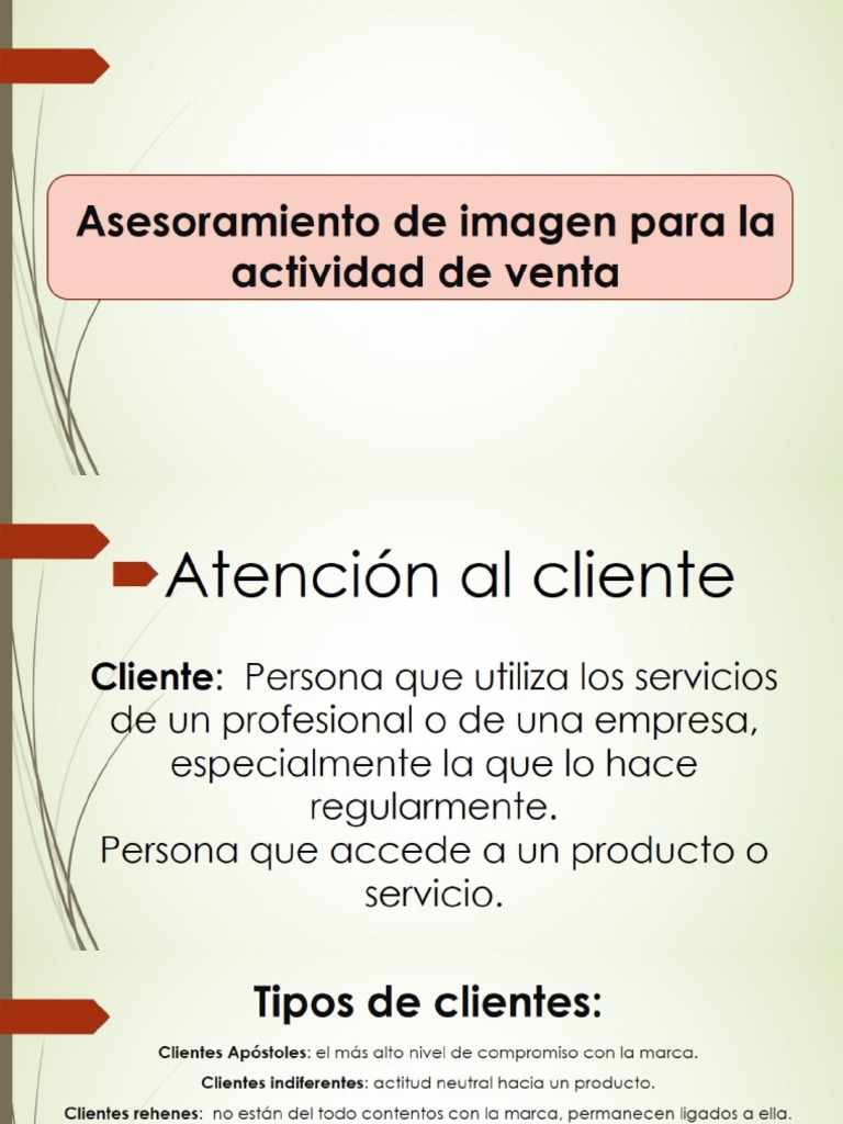 Presentación Atención Al Cliente | PDF