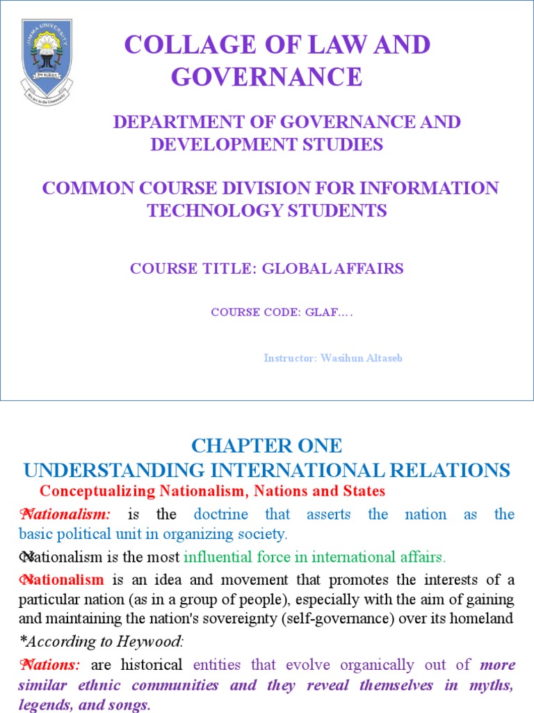 Global Affairs | PDF | International Relations | Marxism