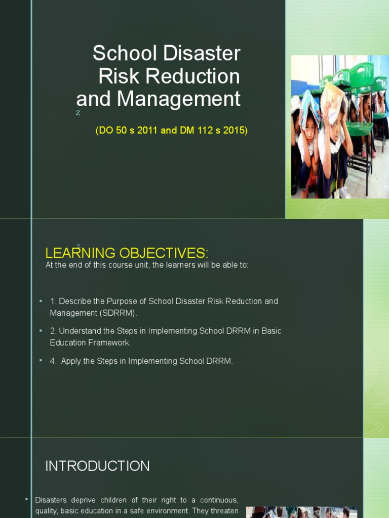 PART 2 School Disaster Risk Reduction and Management | PDF | Emergency Management | Disaster ...
