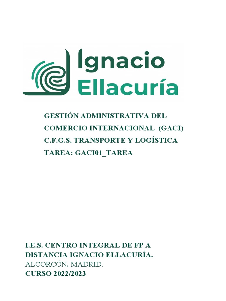 Gaci 01 Tarea | PDF | Organización de Comercio Mundial | Relaciones ...