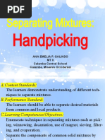 Hand Picking: A Separation Method | PDF | Mixture | Chemical Substances