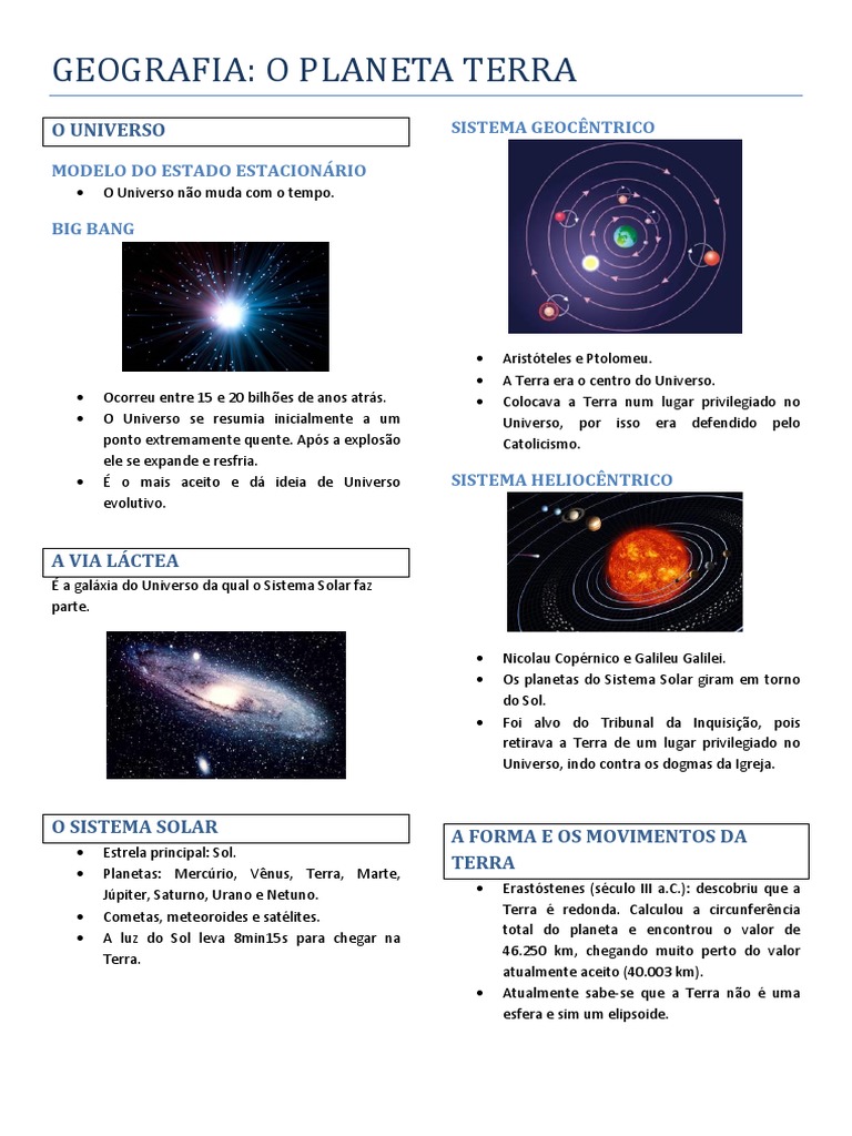 Geografia o Planeta Terra | PDF | Terra | Planetas