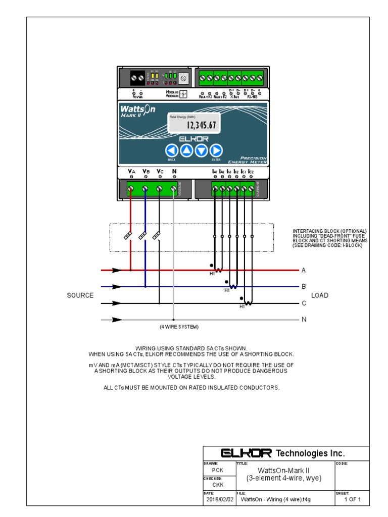 W2-Wiring-Three Phase Wye | PDF | Electrical Wiring | Power Engineering