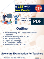 LET Exam Coverage for 2025 | PDF | Social Science | Value (Ethics)