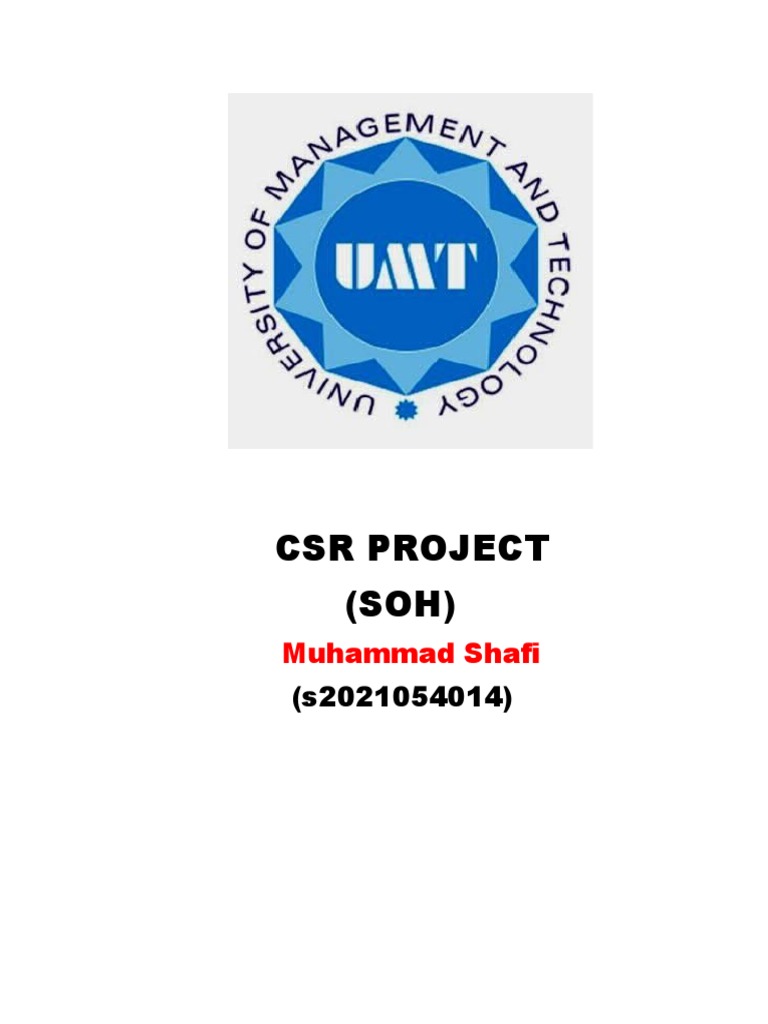 CSR Project | PDF
