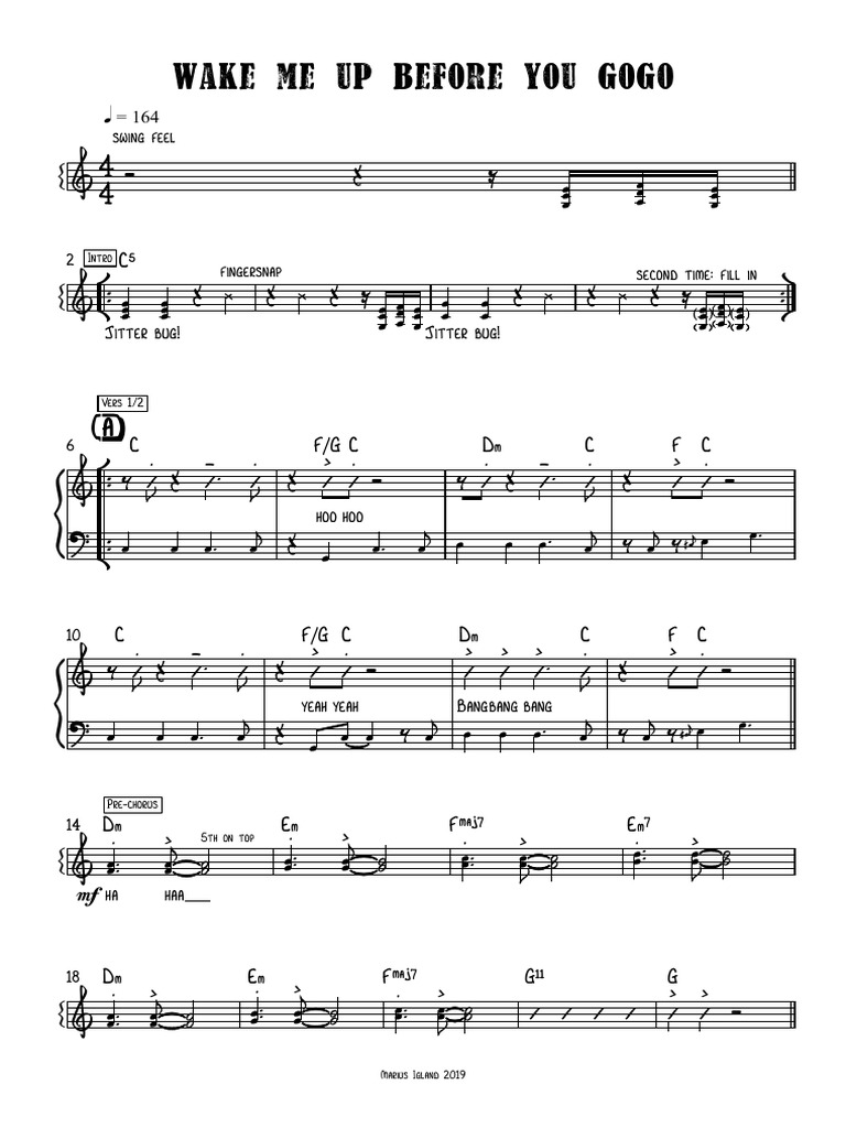 Wake Me Up Before You Go-Go - Full Score | PDF | Théorie (échecs) | Échecs