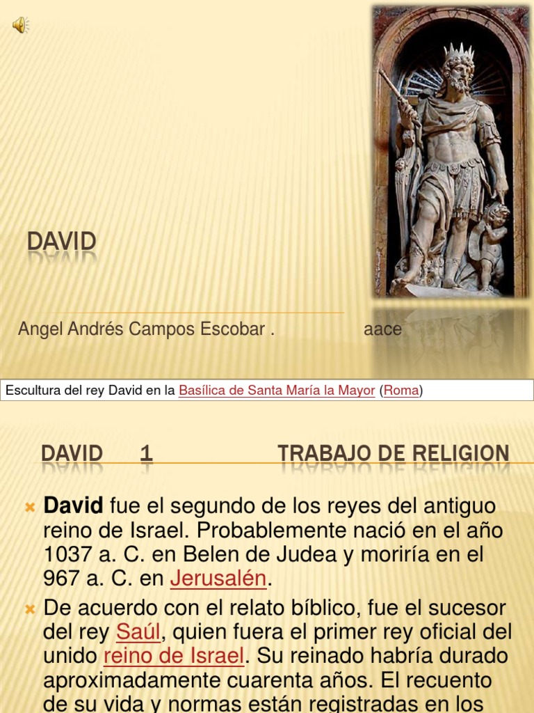 DAVID - Presentacion | PDF | David
