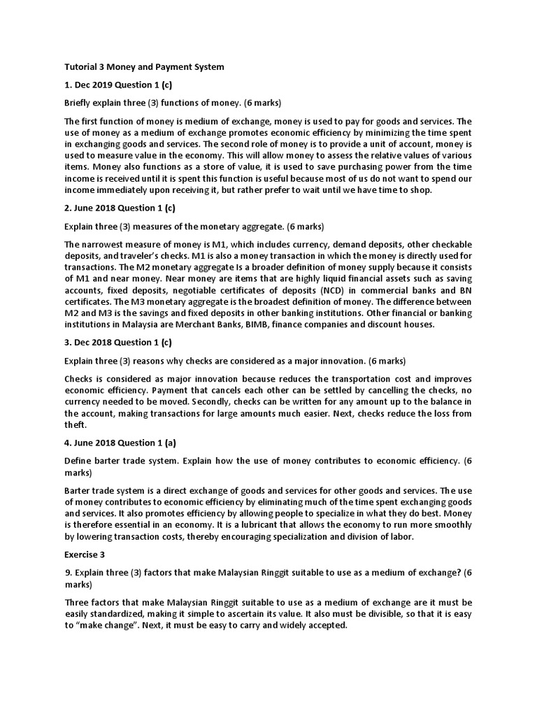 Tutorial 3 | PDF | Business