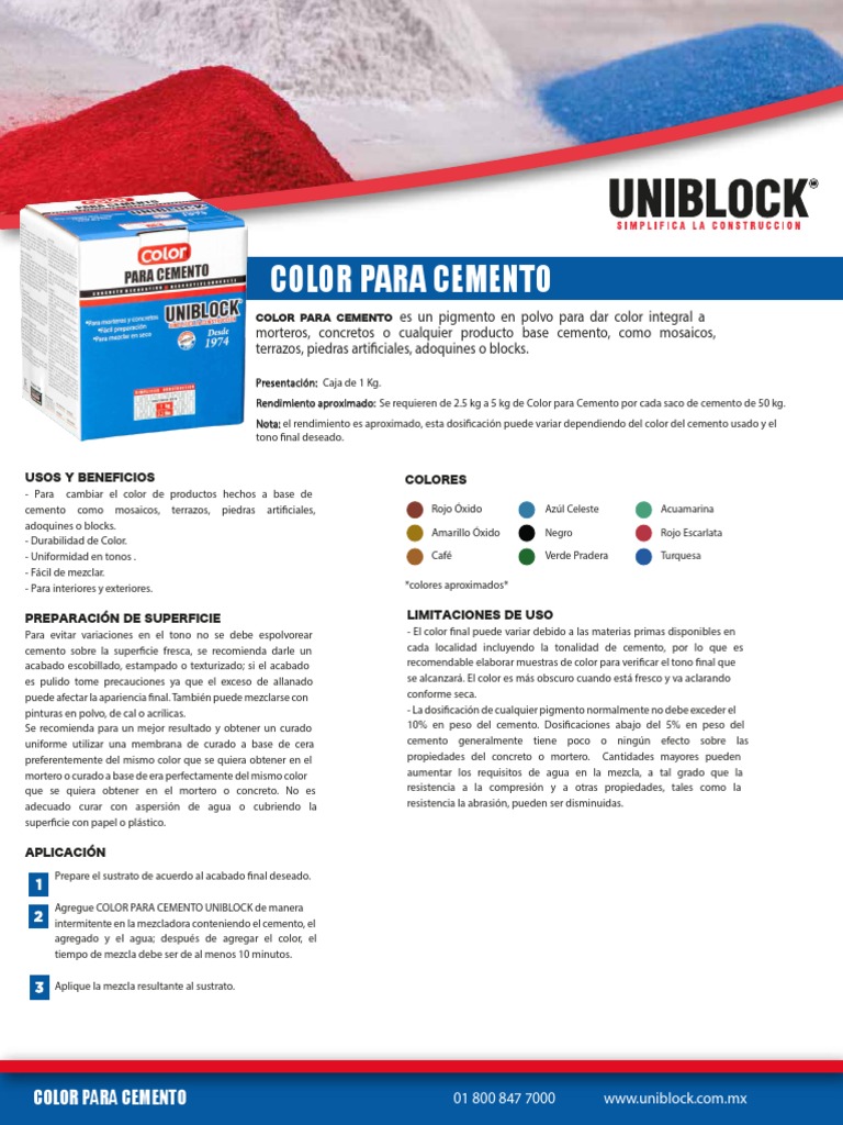 Coloreando concretos y morteros: Guía sobre el uso de pigmentos en ...