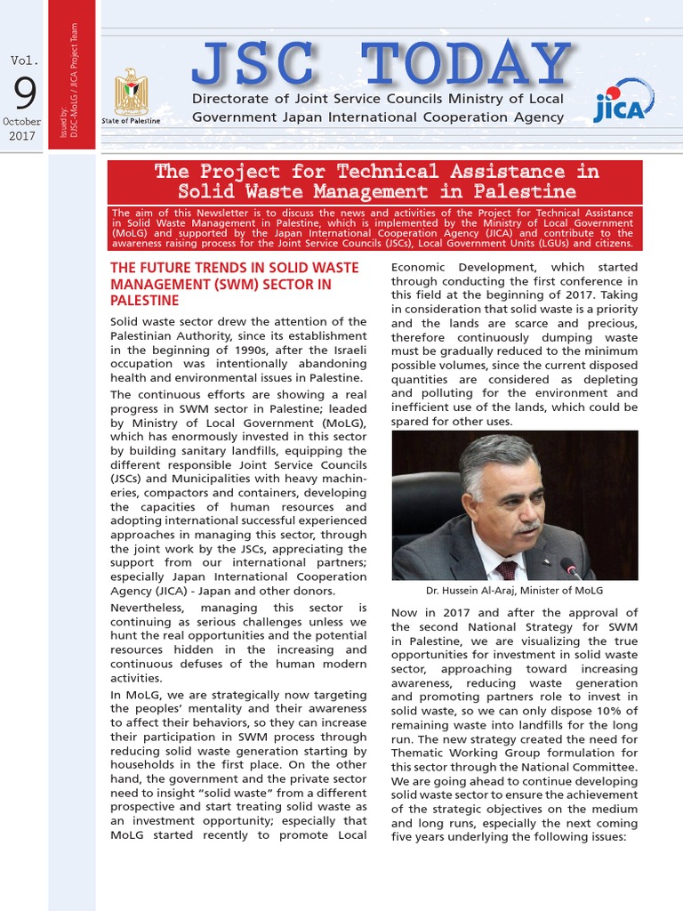 JICA SWM Project - 9th Newlsetter | PDF | Municipal Solid Waste | Waste ...