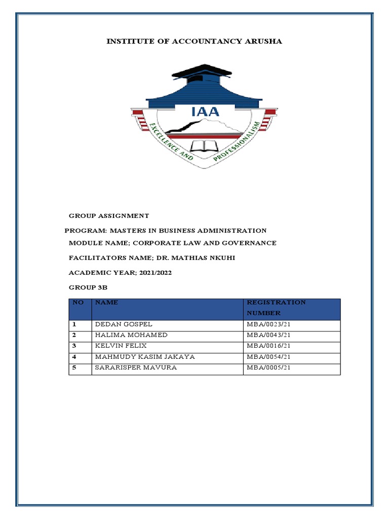 Group 3b. Law Assignment | PDF | Sole Proprietorship | Limited Liability