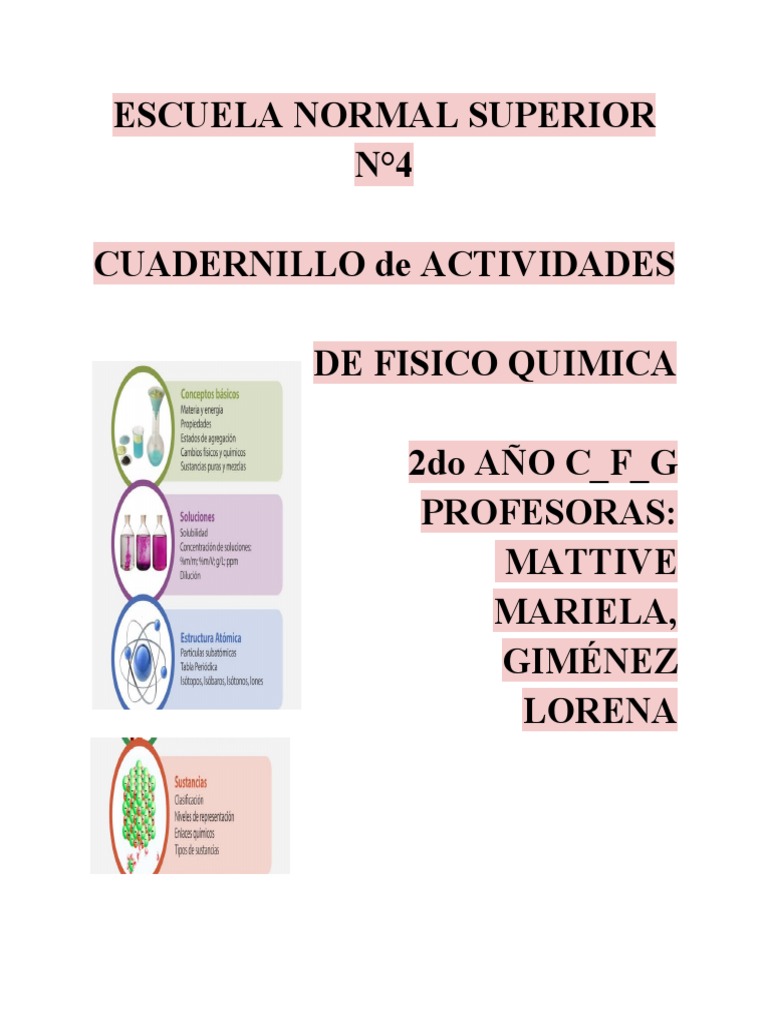 Cuadernillo Fisico Quimica - Normal | PDF | Crecimiento personal y profesional