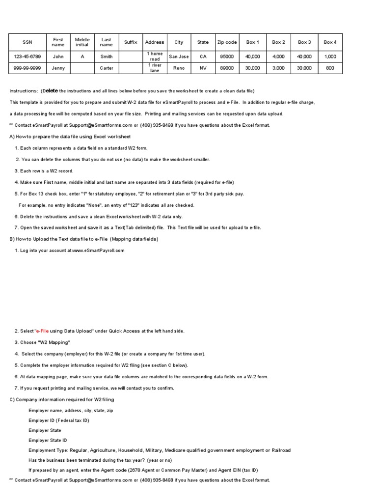 Elete: SSN Suffix Address City State Zip Code Box 1 Box 2 Box 3 Box 4 ... Elete: SSN Suffix Address City State Zip Code Box 1 Box 2 Box 3 Box 4 ...