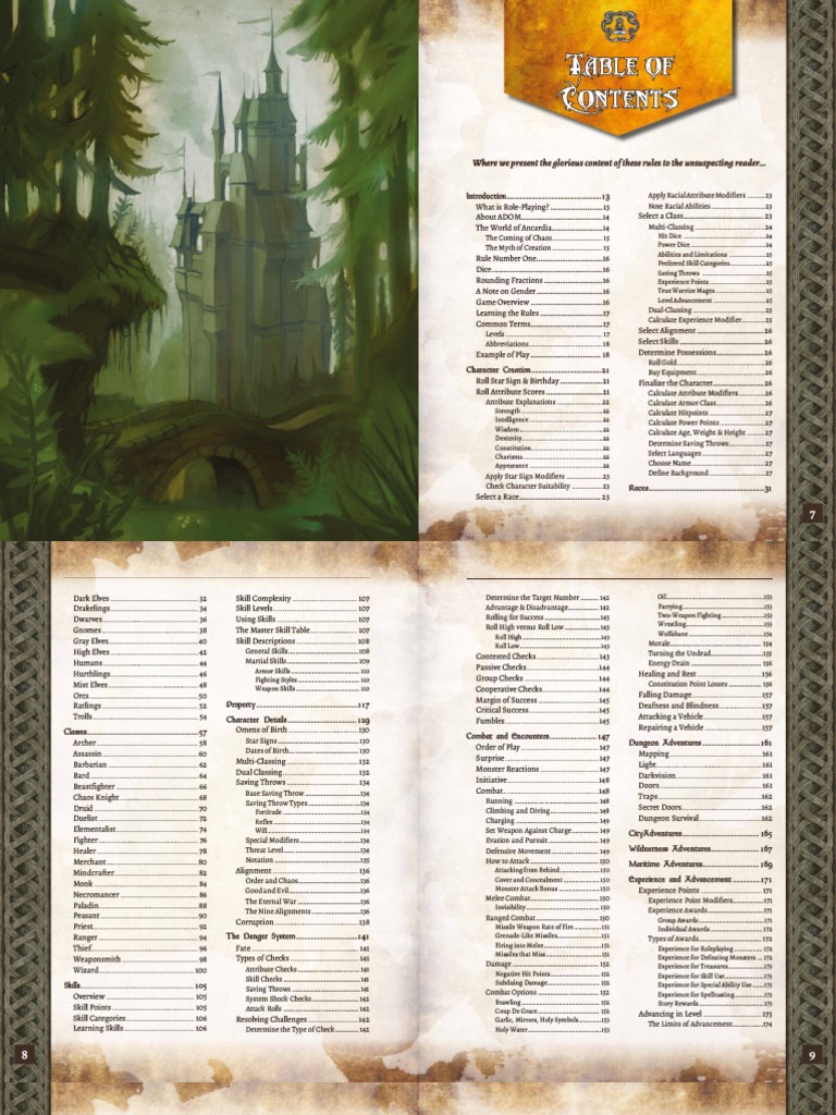 ADOM RPG Character Creation Guide | PDF | Role Playing Games | Gaming