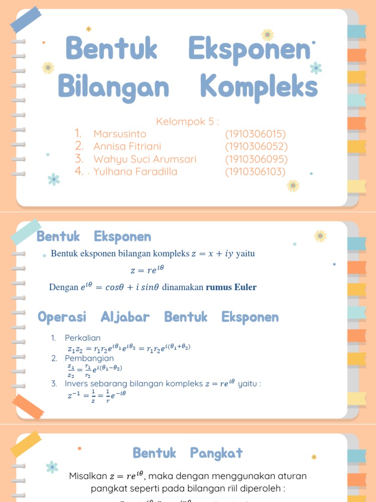 Bentuk Eksponen Bilangan Kompleks | PDF